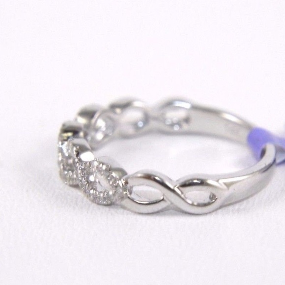 Jewelry | Diamond Weave Pave Ladys Ring Band 14k Wg 25ct | Poshmark